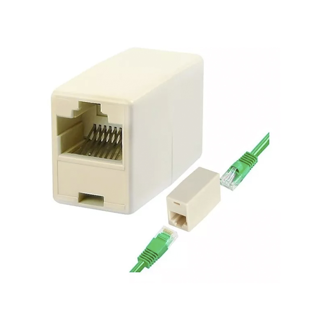 UNION RJ45 – CABLE DE RED – HEMBRA A HEMBRA – Mundo Virtual C. A.